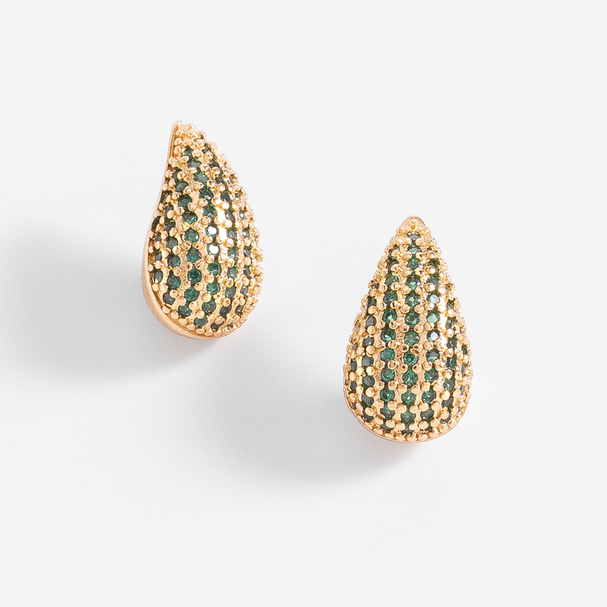 Luxe Drop Emerald Green Earr – Lunazul Jewelry